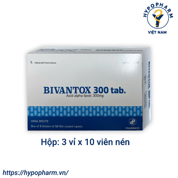 Thuốc BIVANTOX 300 tab - Hypopharm Việt Nam